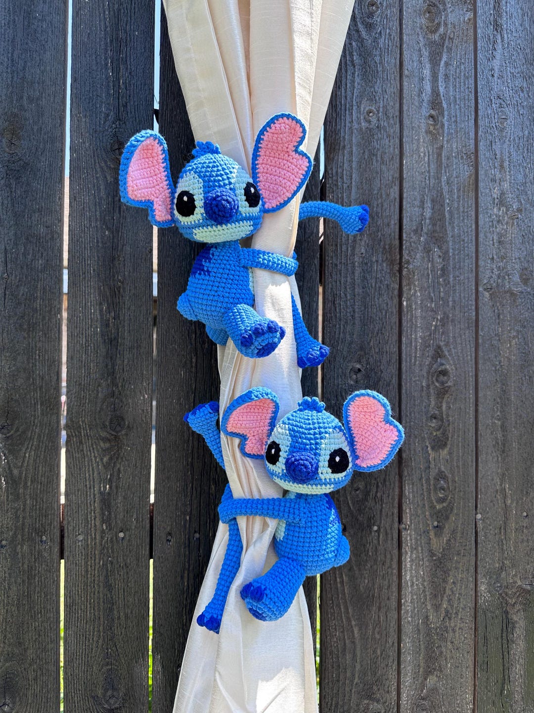 Crochet Stitch Curtain Tiebacks – Handmade Stitch Amigurumi Holders - Etsy