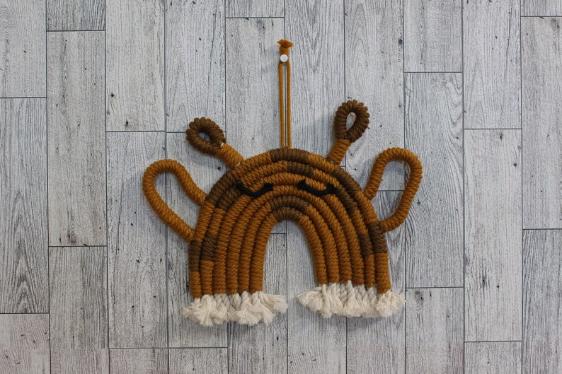 Animal Macrame Rainbow: Nursery Decor, Lion, Zebra, Elephant - Etsy