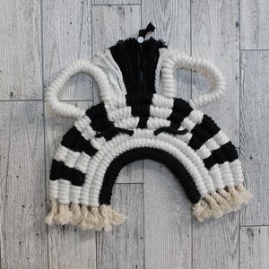 Animal Macrame Rainbow: Nursery Decor, Lion, Zebra, Elephant - Etsy