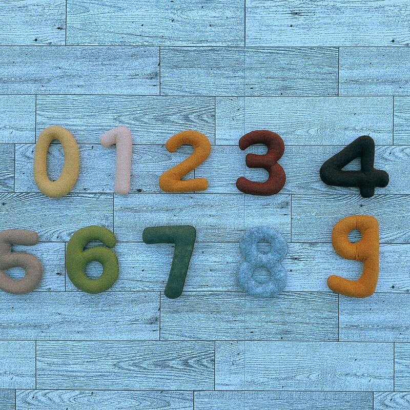 Felt Numbers - Etsy
