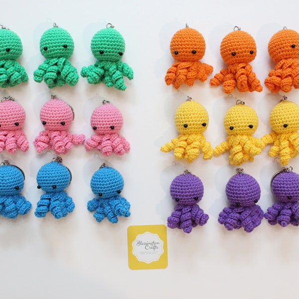 Octopus Keychain - Etsy