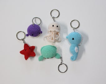 Sea Animal Keychain - Etsy