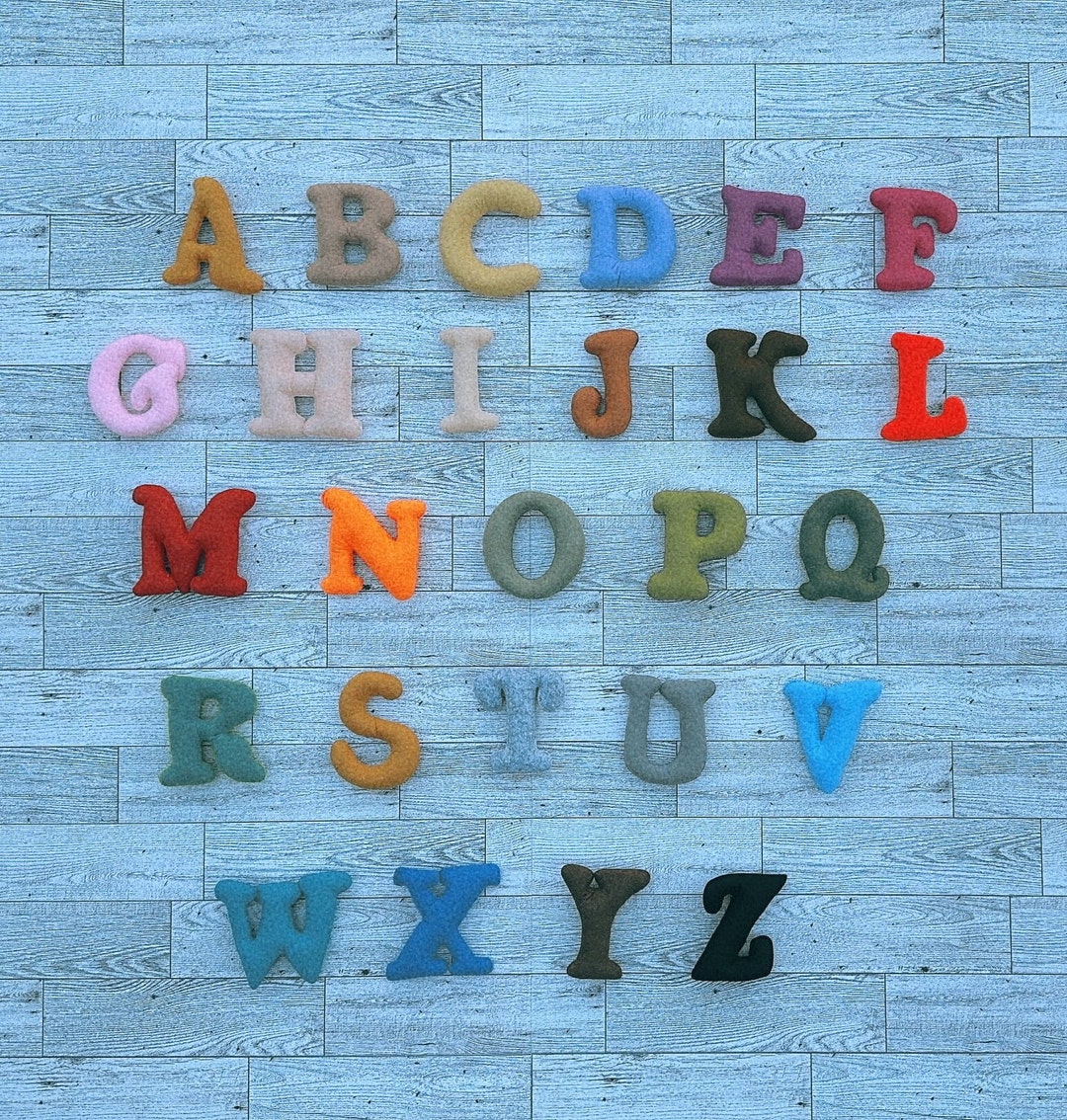 Felt Stuffed Alphabet Letters: ABC Plush Learning Set - Etsy