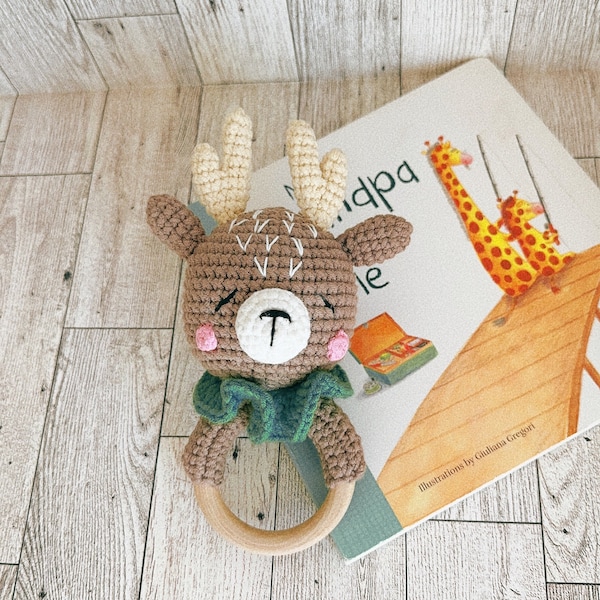 Crochet Deer Teether - Etsy