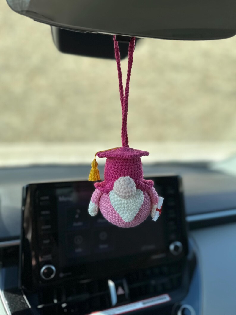 Crochet Graduation Gnome Hanging Gift: Handmade Stuffed Grad Decor - Etsy