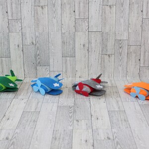 Handcrafted Felt Airplane Plush Toy: Kids Educational Activity - Etsy