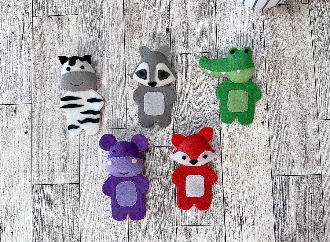 Handcrafted Felt Animal Finger Puppets: Forest Friends Set - Etsy