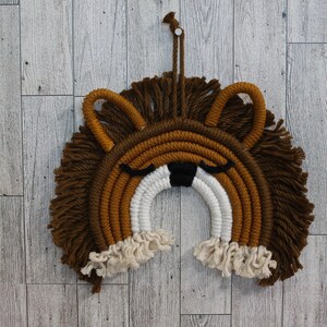 Animal Macrame Rainbow: Nursery Decor, Lion, Zebra, Elephant - Etsy