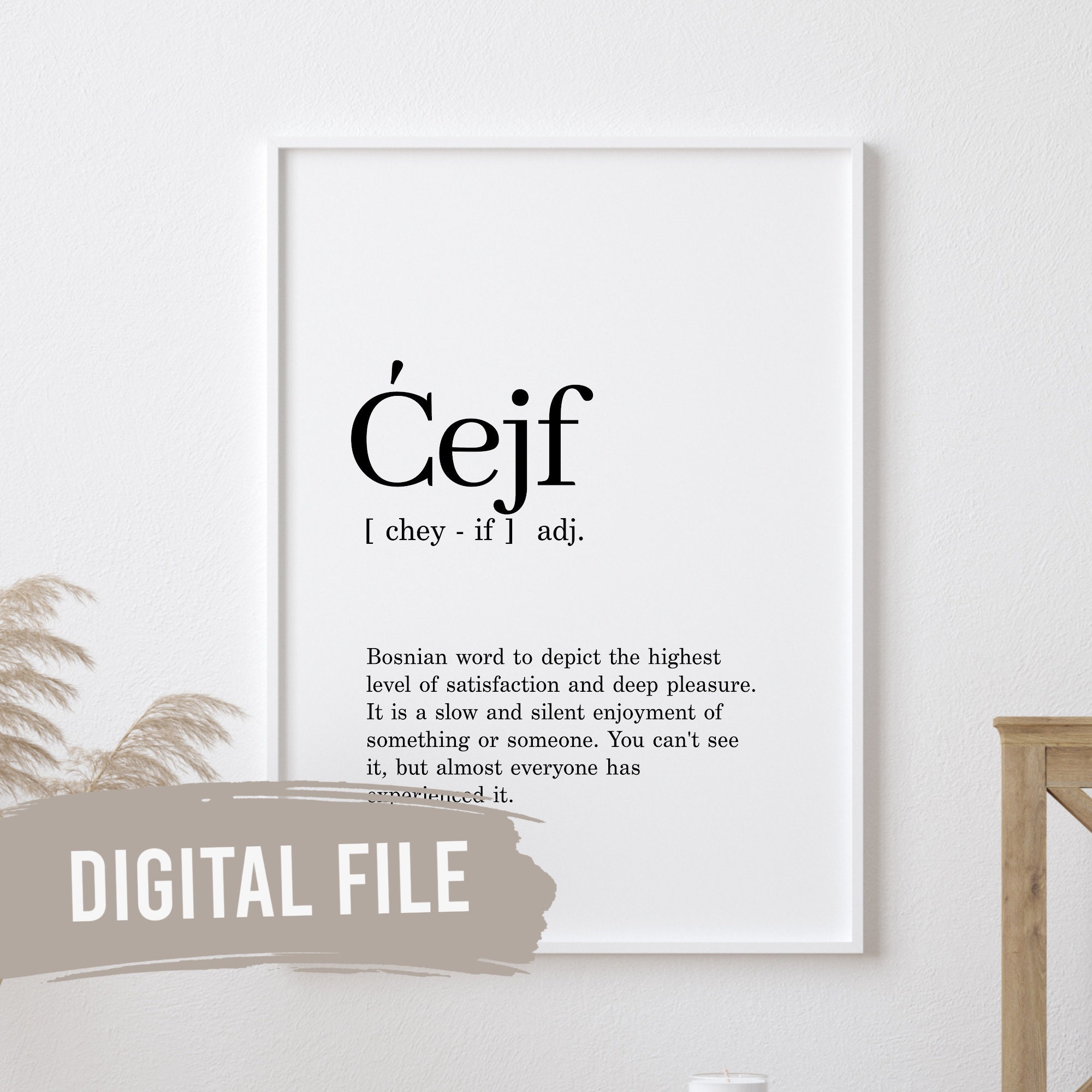 Cejf Meaning Custom Balkan Wall Prints Printable Art - Etsy Canada