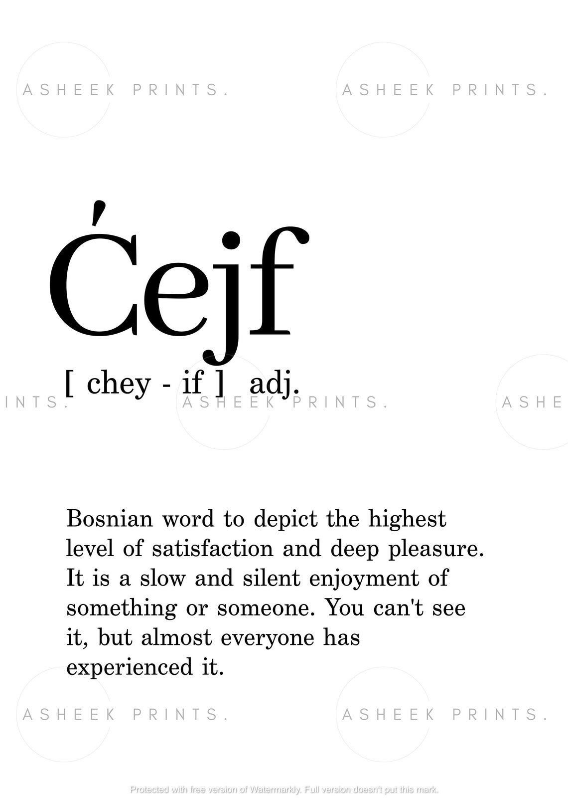 Cejf Meaning Custom Balkan Wall Prints Printable Art | Etsy