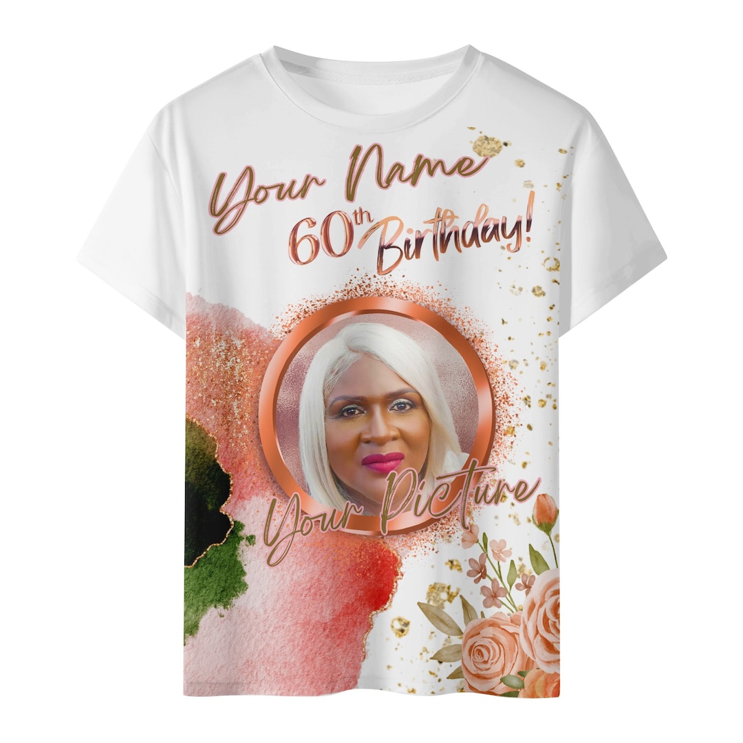 Personalizedcustom 60th Birthday Short Sleeve T-shirt - Etsy
