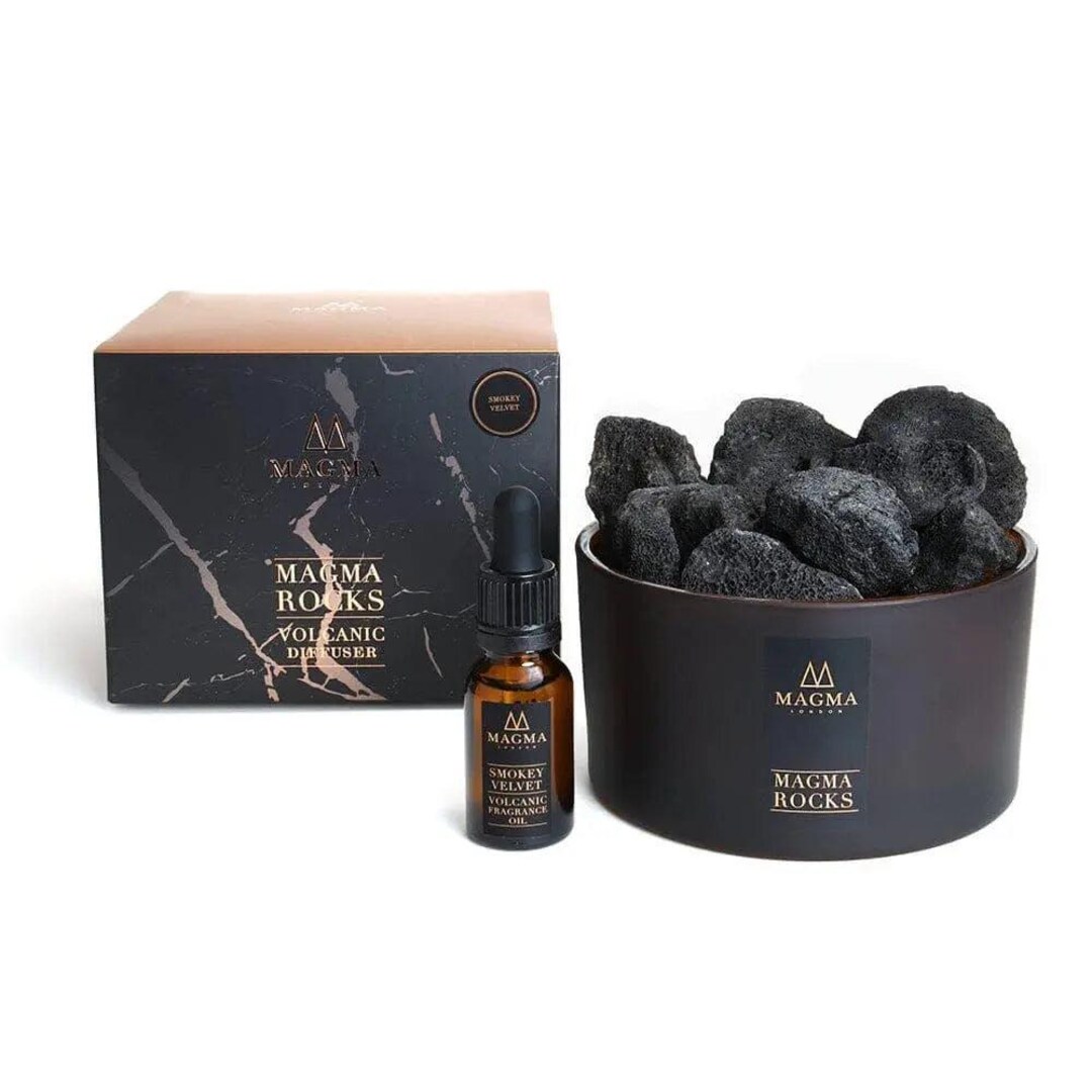 Personalized Gift MAGMA ROCKS Smokey Velvet Volcanic Rock Scent Gift ...
