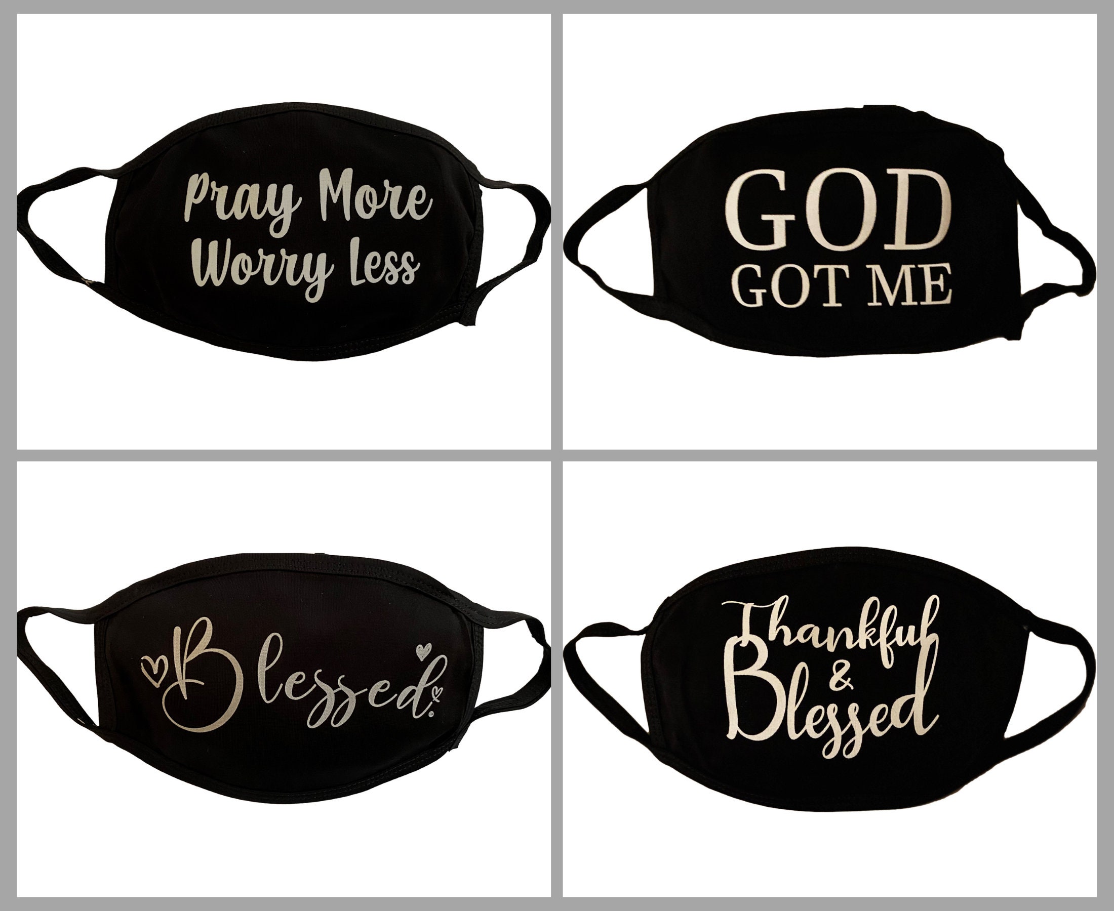 Faith Face Masks W/ Filter Pocket and 1 Free 5 Layer Filter - Etsy