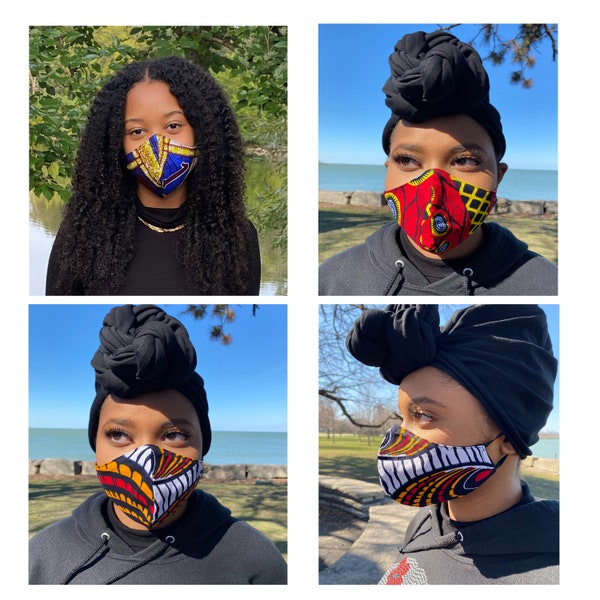 African Face Mask - Etsy