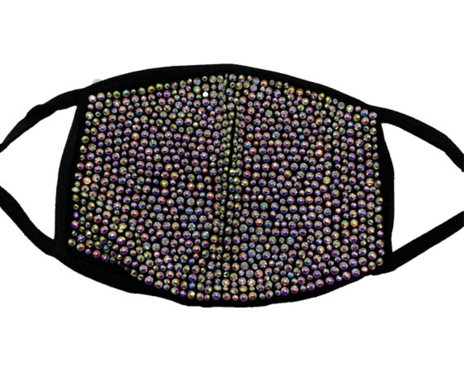 Rhinestone Face Mask Crystal Bling W/filter Pocket 1 Free - Etsy