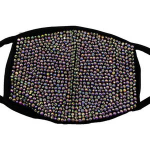 Rhinestone Face Mask, Crystal, Bling, W/filter Pocket, 1 Free Filter - Etsy