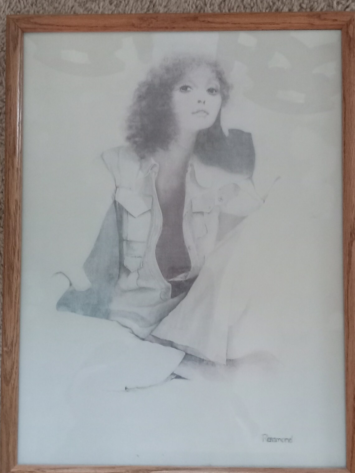 Vintage Christine Rosemond Trio of Lithos Framed in Oak - Etsy