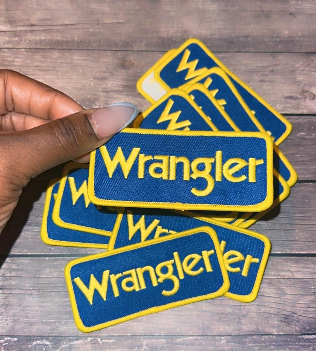 Wrangler Patch Embroidery Iron on Patch, Cowboy, Trendy Patch, Trucker ...