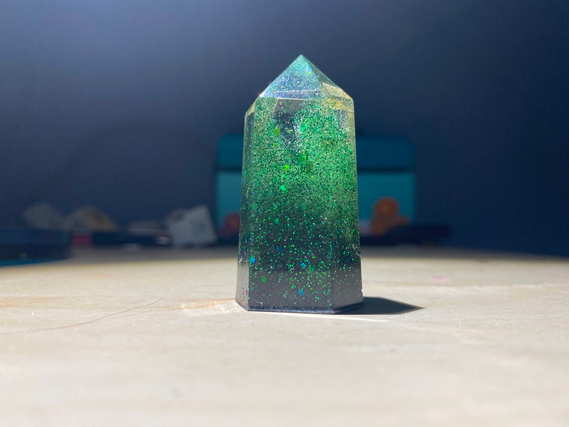 Crystal Tower Decor Paperweight Resin Tower | Etsy