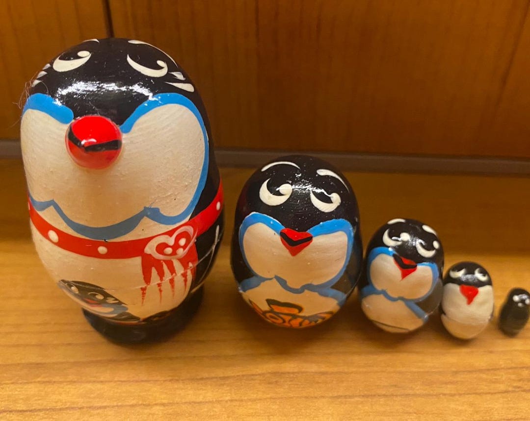 Russian Nesting Dolls Penguins! 5 Pieces - Etsy