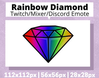 Pink Diamond Twitch/mixer/discord Emote/channel Point Badge - Etsy