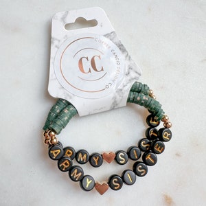 Beaded Bracelet, Military, Navy, Army, Navy Mom, Navy Wife, Army Mom ...