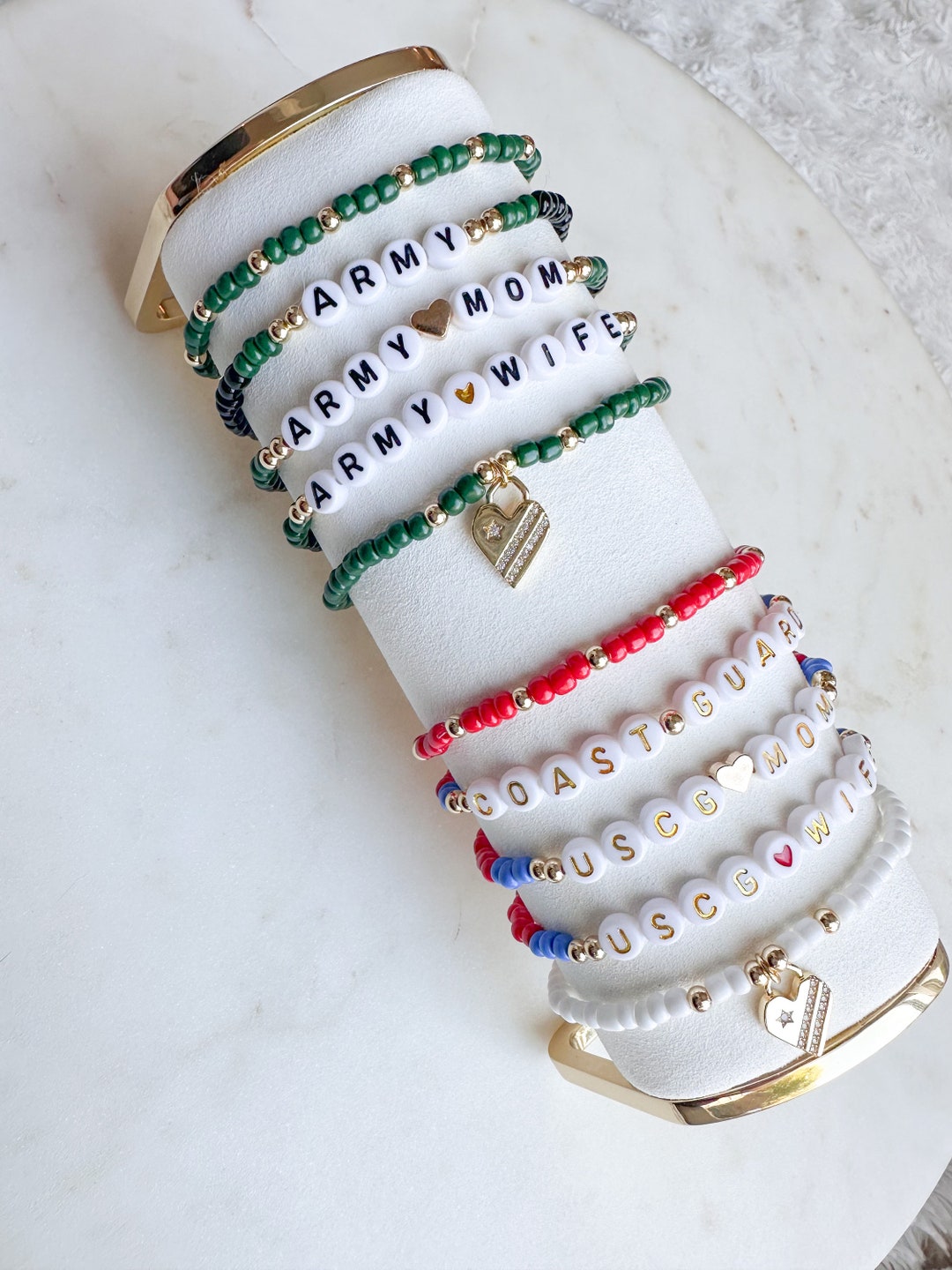 Military Bracelet, Navy Mom, Navy Wife, Army Mom, Army Wife, Coast ...