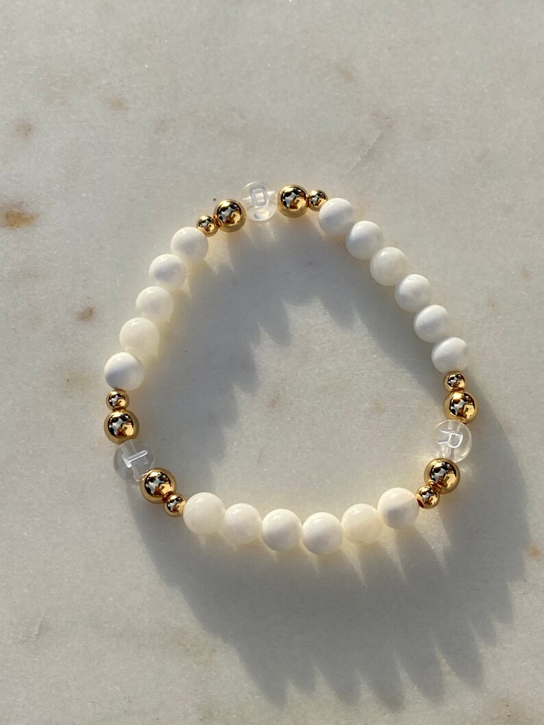 Neutral Stack Neutral Bracelets Bead Bracelets Womens - Etsy