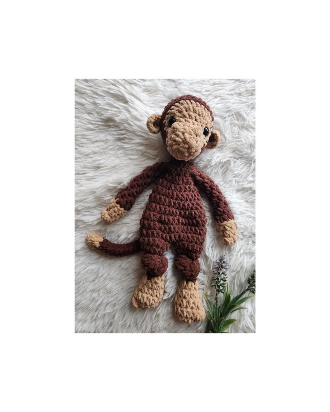 R2S Max Monkey / Snuggler / Lovey / Ragdoll/ Security Blanket Crochet ...
