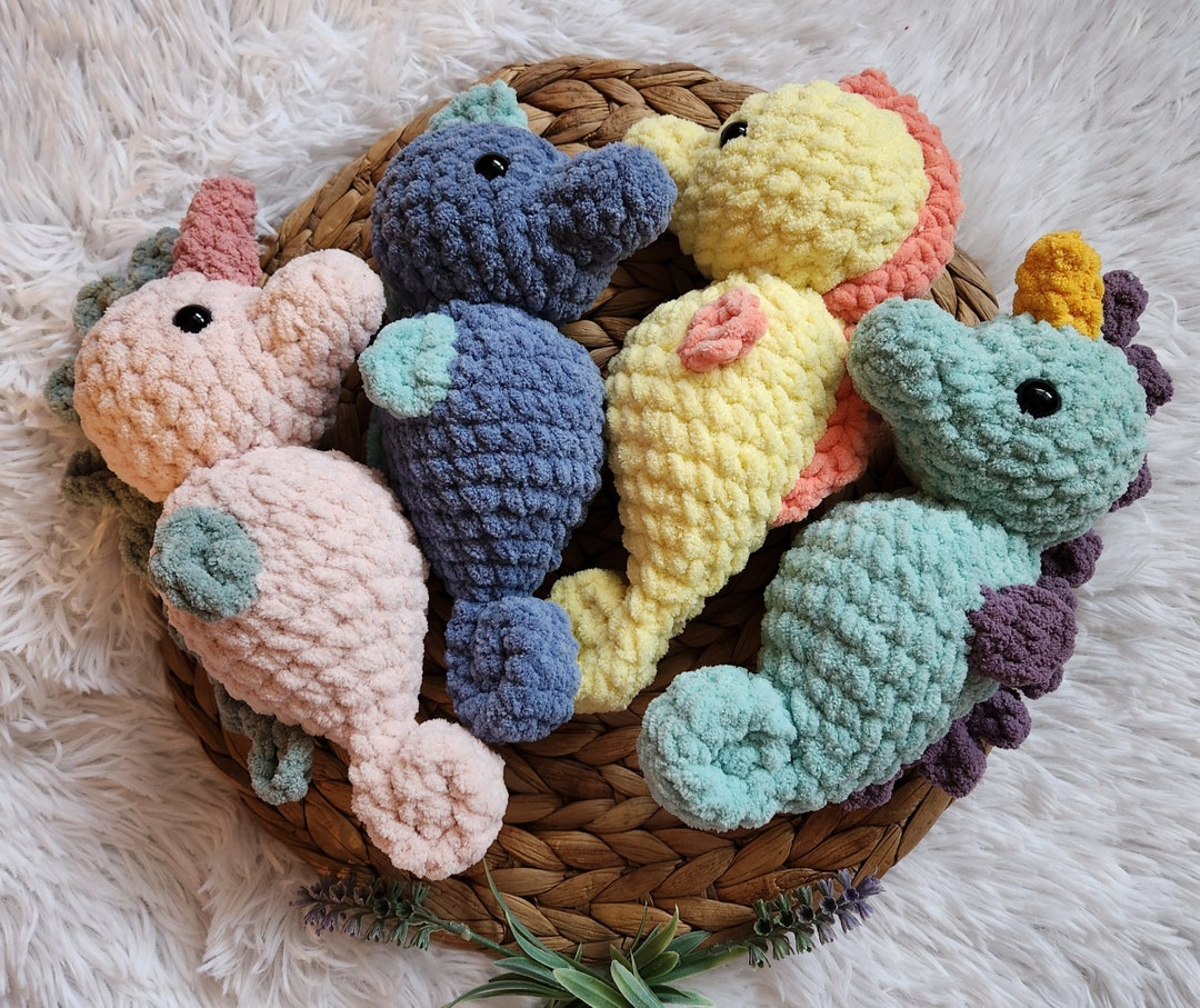 R2S Sea Ponies Sea Horse / Stuffie /plush /chunky / Crochet Amigurumi ...