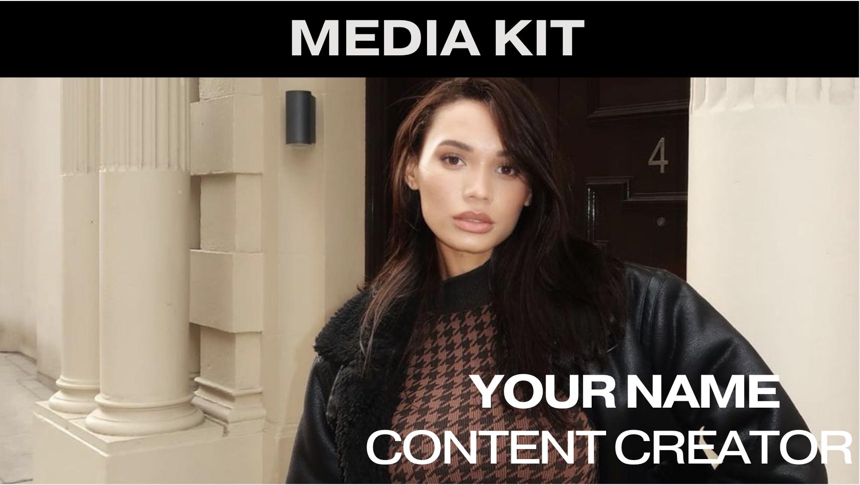 Media Kit WEBSITE Template for Canva | Blogger Media Kit, Instagram ...