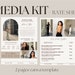 BEST SELLER | 2 Page Media Kit Template | Blogger,podcast,influencer ...