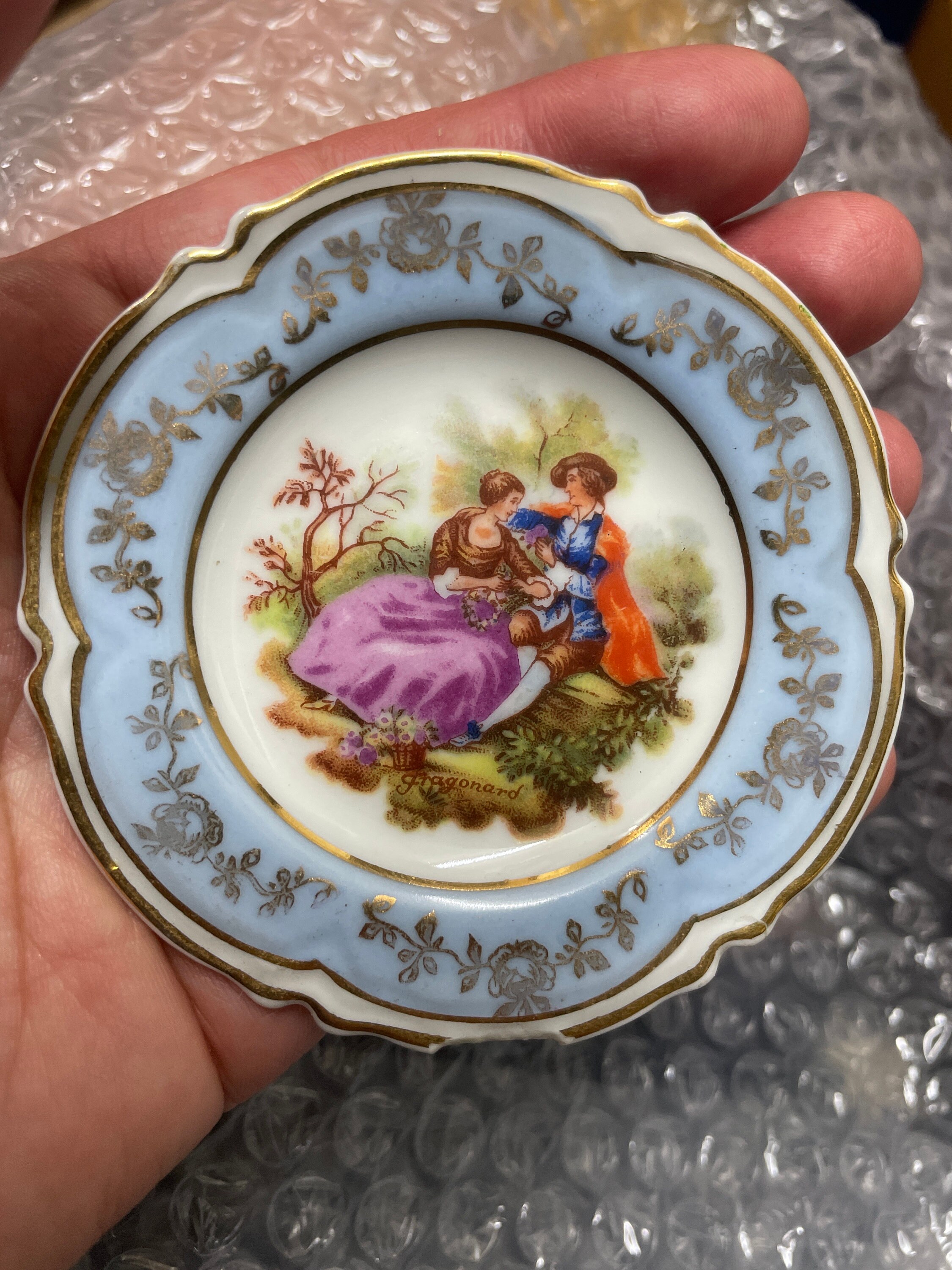 Vintage French Limoges Pill Dish , Marked Limoges France With Couple in ...