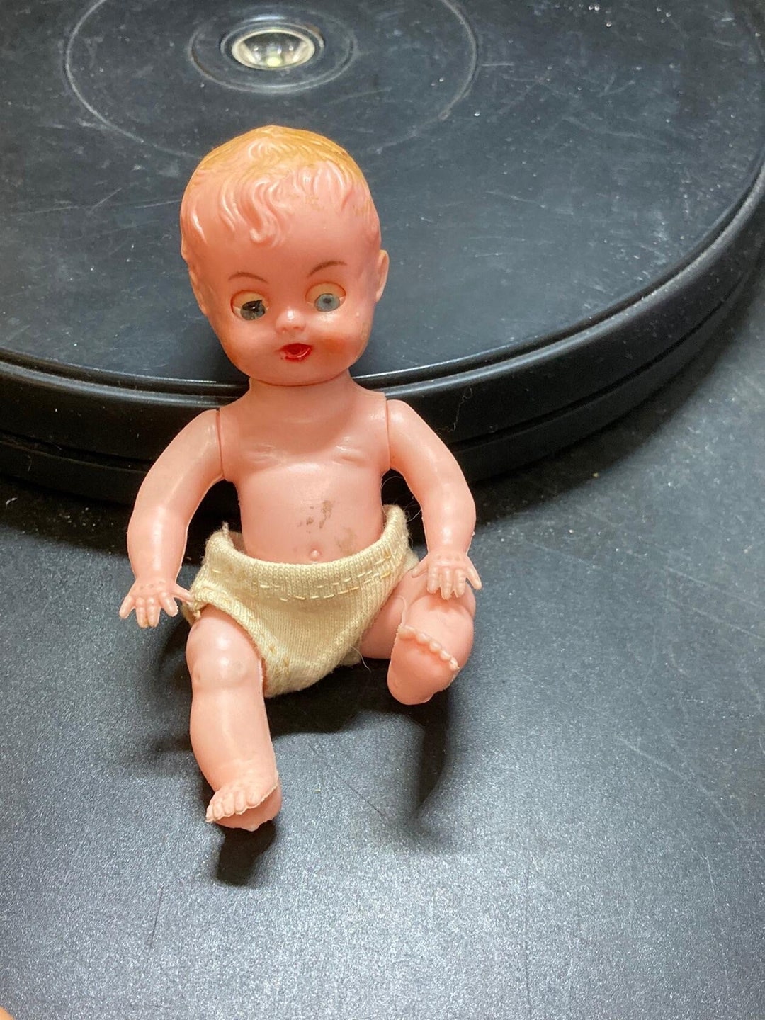 1950s Vintage Redbox Baby Doll ,hard Plastic, Sleeping Blue Eyes,made ...