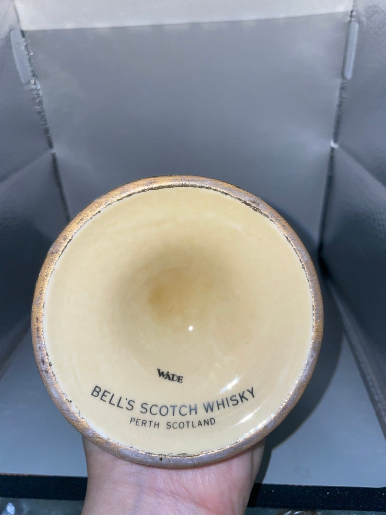Vintage Porcelain Wade Bell's Old Scotch Whisky Empty Ceramic Bottle ...