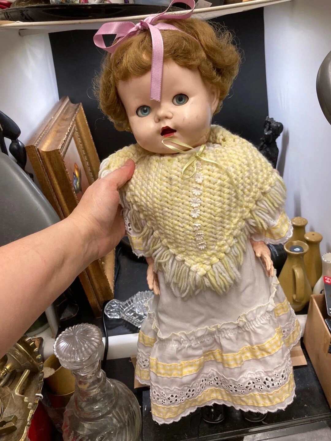 1950s, Vintage Pedigree English Doll ,hard Plastic, Sleeping Eyes ...