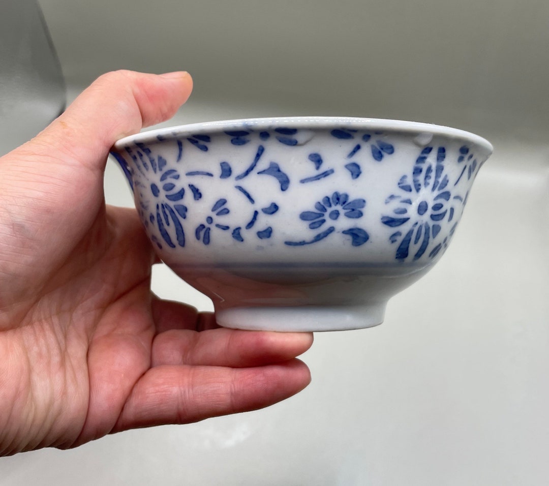 Chinese Small Bowl Blue and White Pattern - Etsy