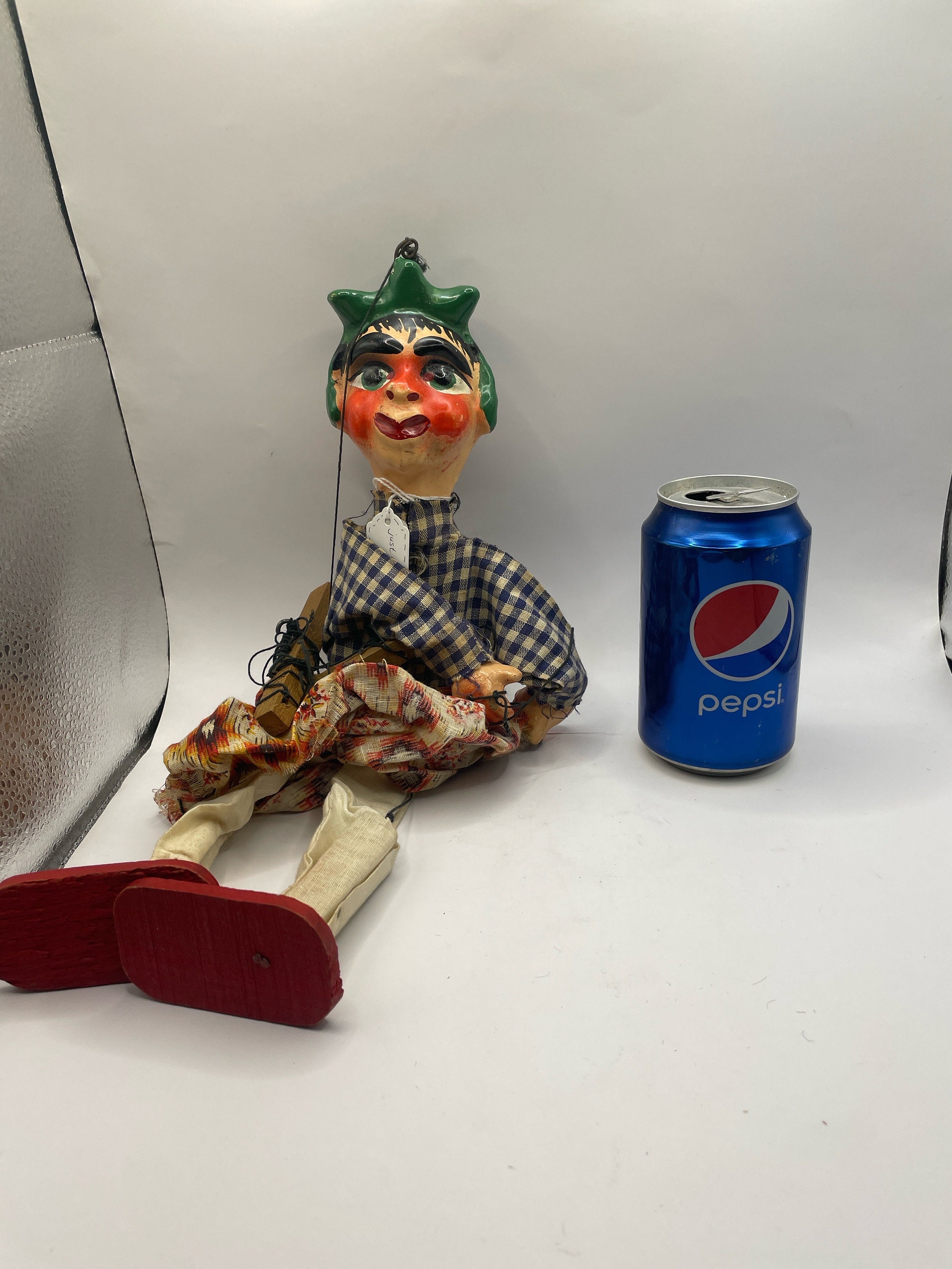 Vintage Pancho Villa Wife Doll, Marionette, Mexican Lady , Old String ...