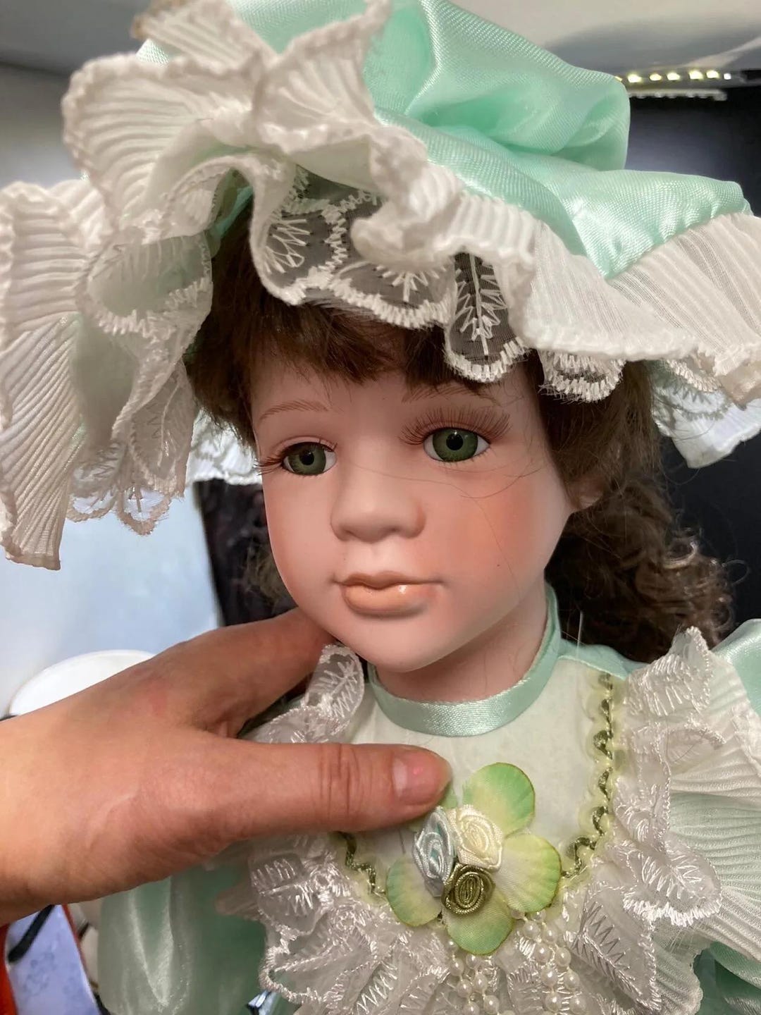 Knightsbridge Collection Doll Gail With Tag and Green Eyes , Hat and ...
