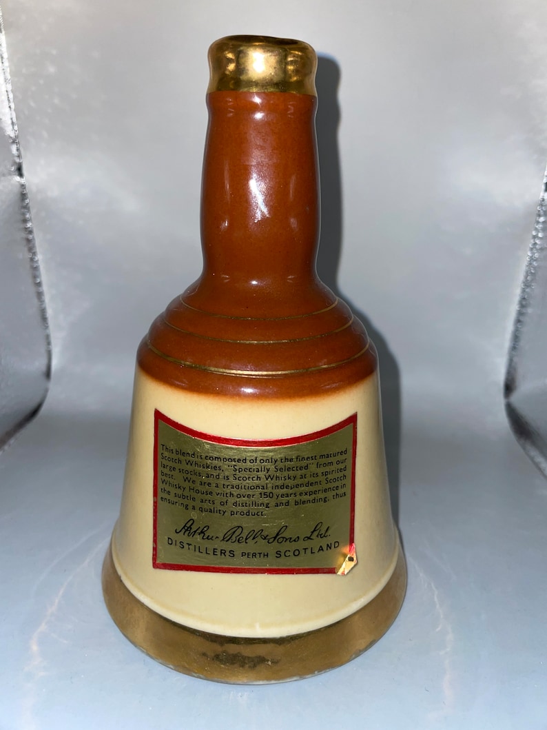 Vintage Porcelain Wade Bell's Old Scotch Whisky Empty Ceramic Bottle ...