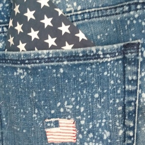 American Rag Flag 'R-O-C-K in the U.S.A.' Patriotic US Shabby Chic ...