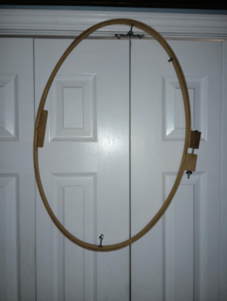 Quilt Needlepoint Embroidery Sewing Hoop 18 X 27 Vintage Collectable ...