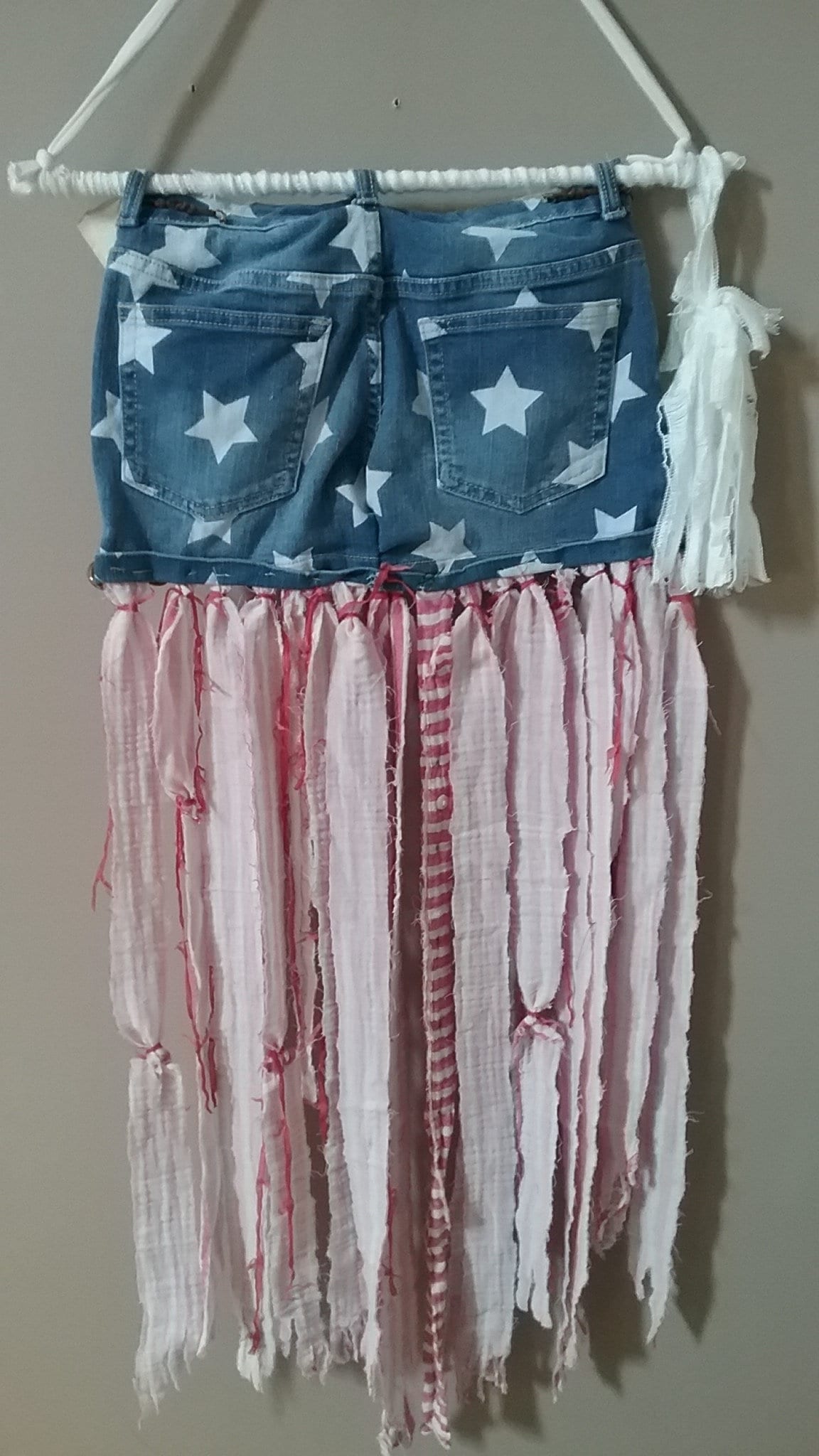 American Flag Rag United States Country Shabby-chic Americana Buttons ...