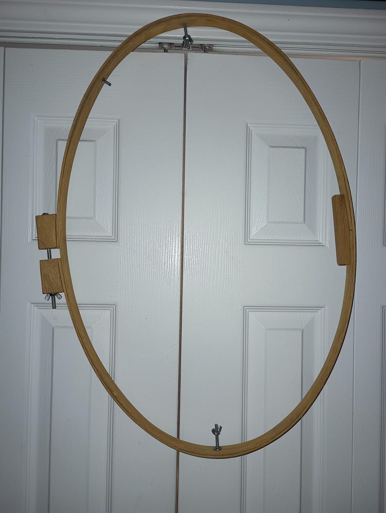 Quilt Needlepoint Embroidery Sewing Hoop 18 X 27 Vintage Collectable ...