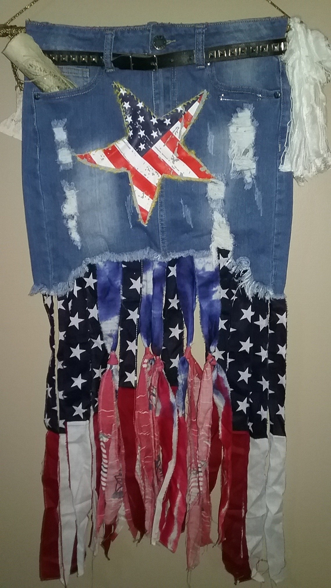 American Rag Flag born in the Usa Springsteen Edgy Chic Shabby Chic ...