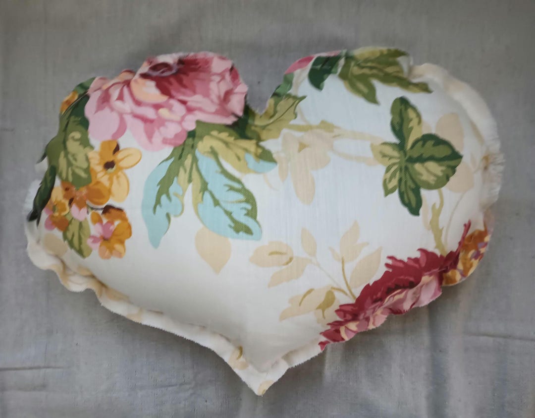 Valentines Day Fabric Heart Sachet Pillow Designer Lee Jofa Fabric ...