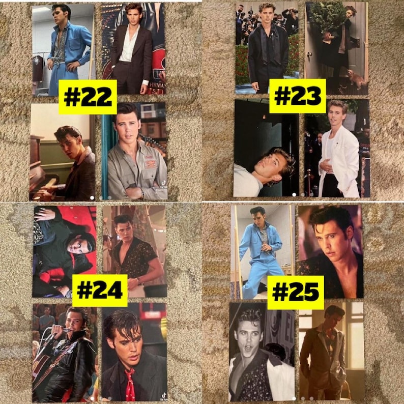 Male Celebrity Mini Posters / Prints - Etsy