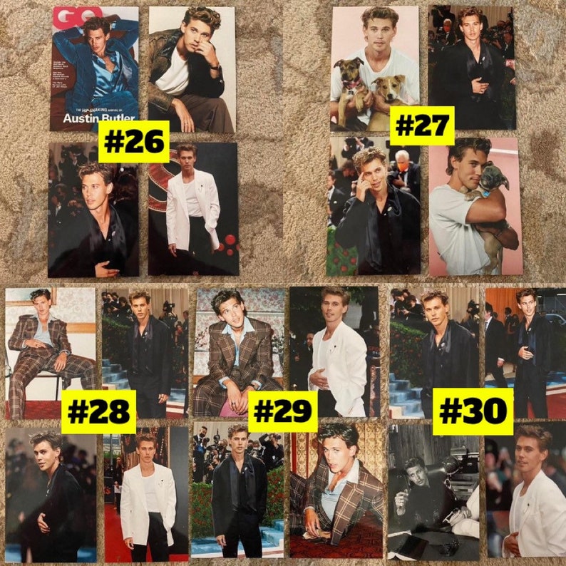 Male Celebrity Mini Posters / Prints - Etsy