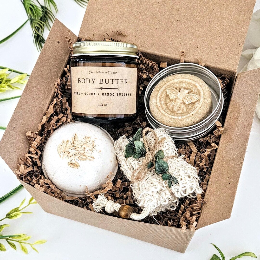 Handcrafted Spa Gift Box - Stress Relief | Self Care | Hygge | Body ...