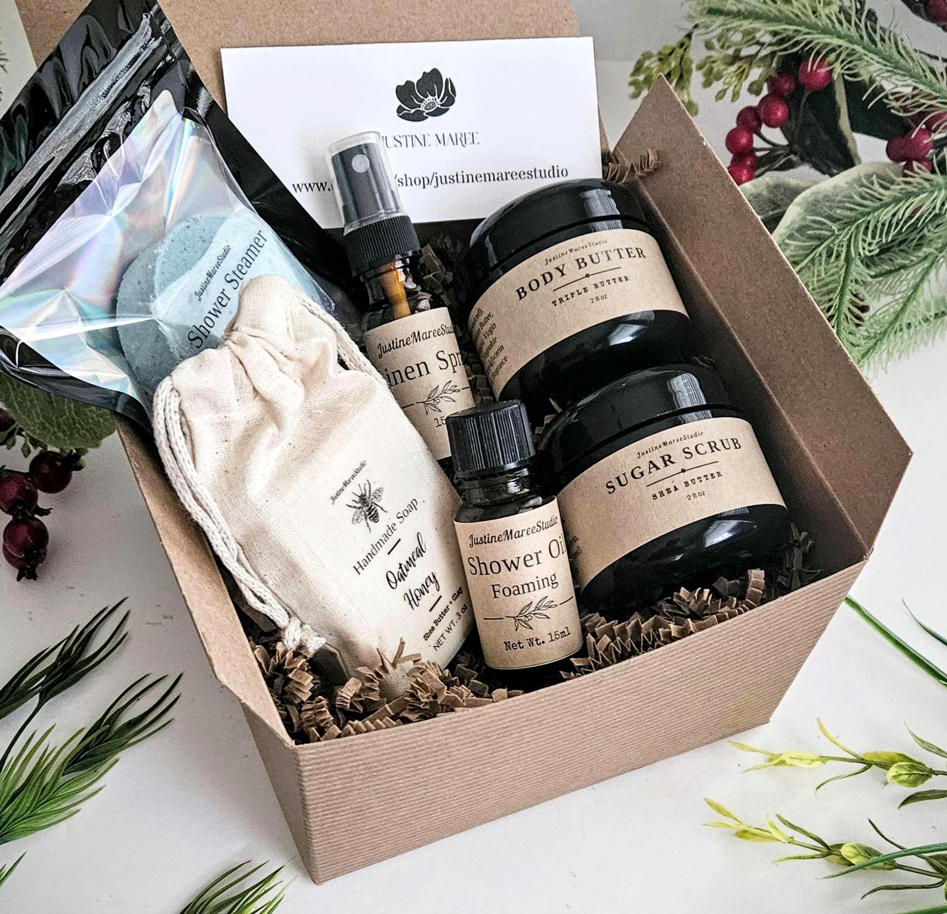 Natural Shower Spa Gift Box | Gift for Her | Gift for Him L Self Care ...
